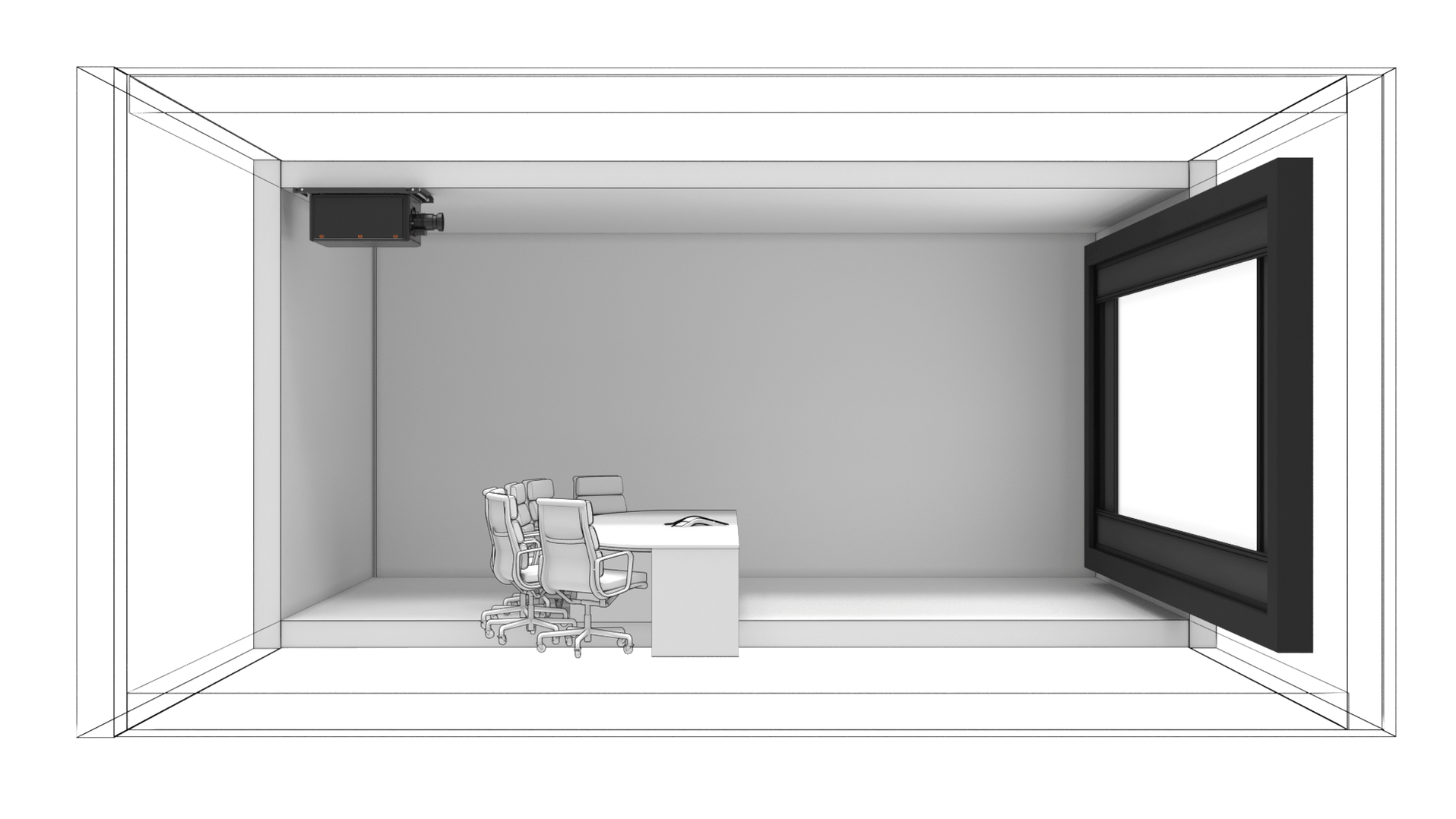 Dynamic 4-L - 4-Way Large Masking Screen — Display Technologies