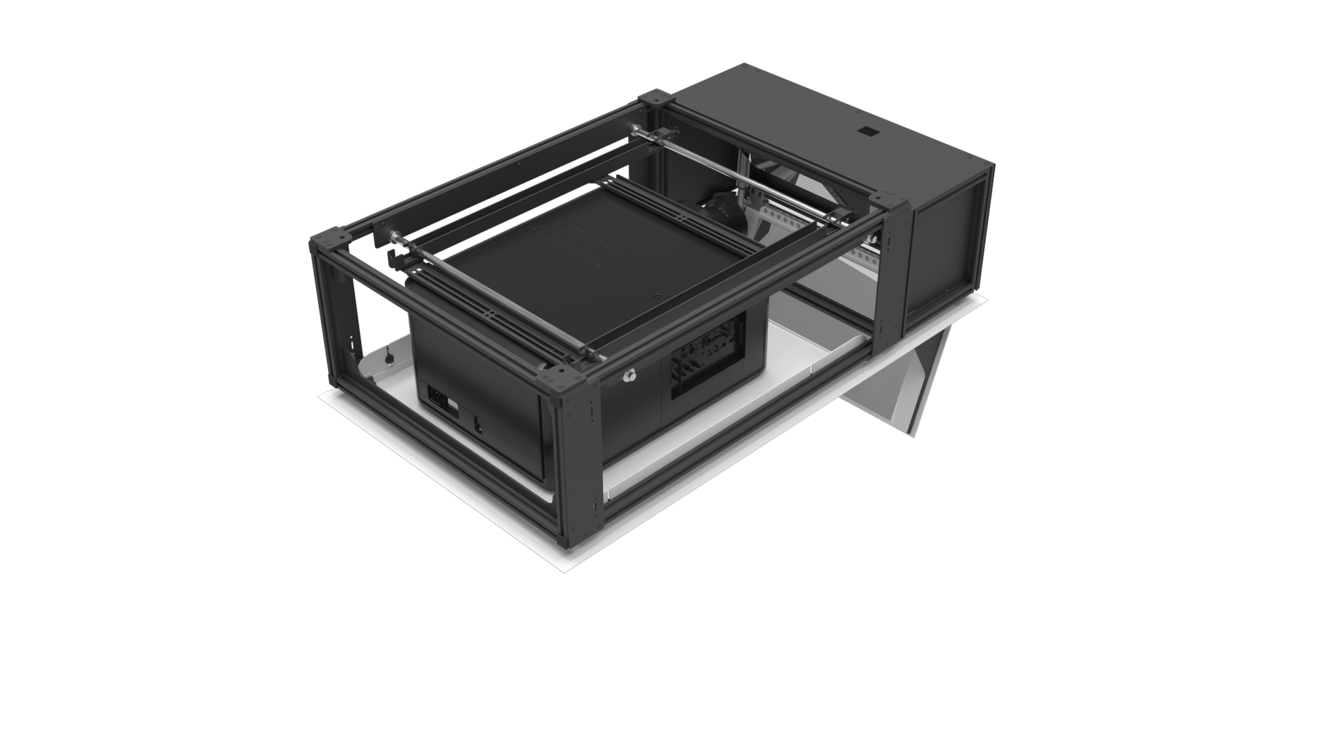 Motorised Mirror Drop Large — Display Technologies